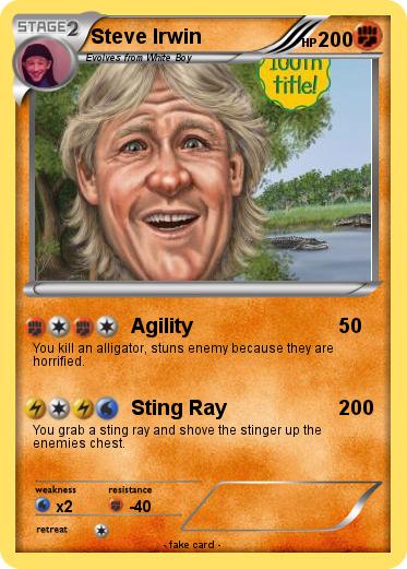 Pokémon Steve Irwin 11 11 - Agility - My Pokemon Card
