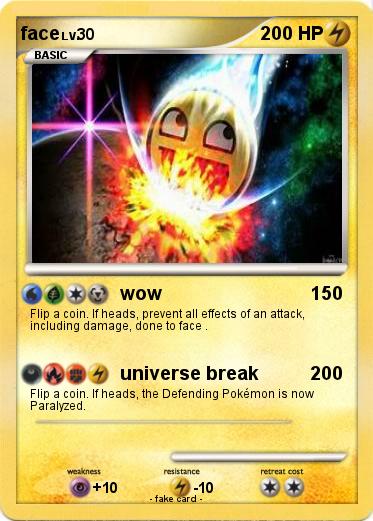 Pokémon face 402 402 - wow - My Pokemon Card