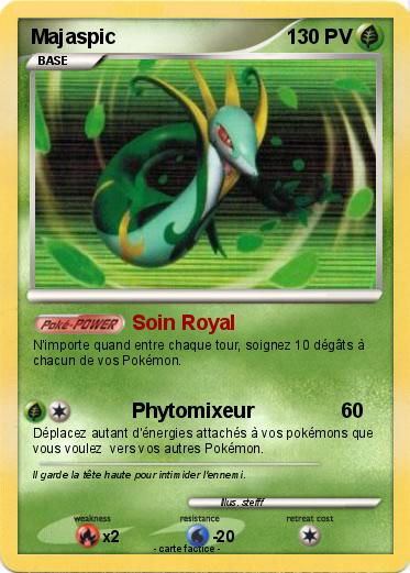 Pokémon Majaspic 230 230 - Soin Royal - Ma carte Pokémon
