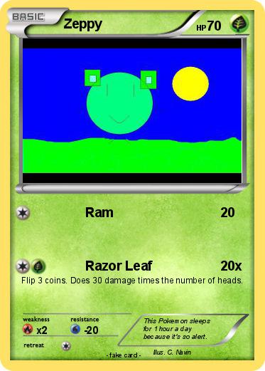 Pokémon Zeppy 2 2 - Ram - My Pokemon Card