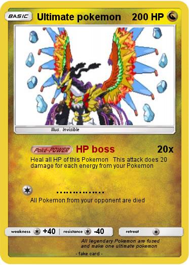 Pokémon Ultimate pokemon 43 43 - HP boss - My Pokemon Card