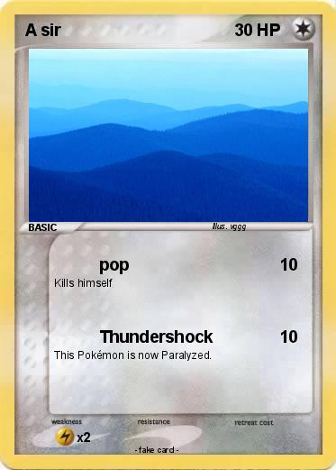 Pokémon A sir - pop - My Pokemon Card