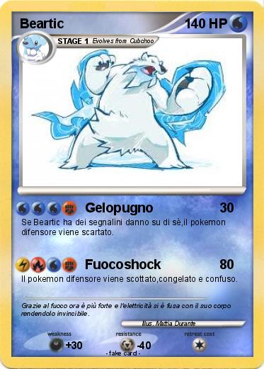 Pokémon Beartic 21 21 - Gelopugno - My Pokemon Card