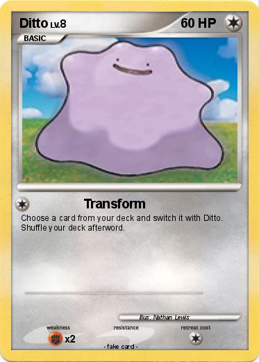 Pokémon Ditto 481 481 - Transform - My Pokemon Card