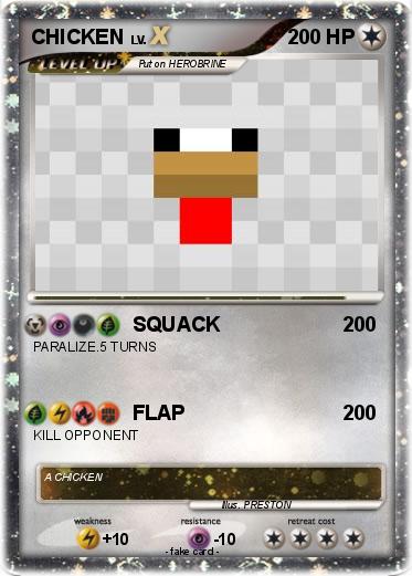 Pokémon CHICKEN 348 348 - SQUACK - My Pokemon Card
