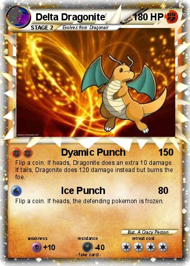 Pokémon Delta Dragonite 1 1 - Dyamic Punch - My Pokemon Card