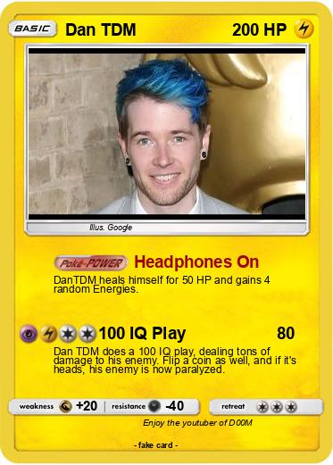 Pokémon Dan TDM 119 119 - Headphones On - My Pokemon Card