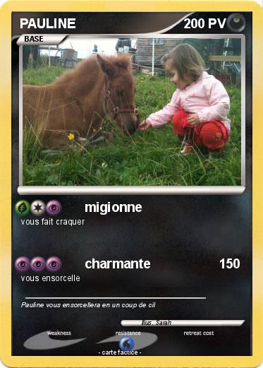 Pokémon PAULINE 94 94 - migionne - Ma carte Pokémon
