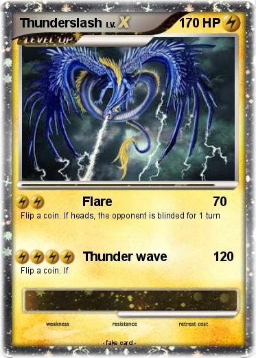 Pokémon Thunderslash 1 1 - Flare - My Pokemon Card