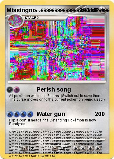Pokémon Missingno 1703 1703 - Perish song - My Pokemon Card
