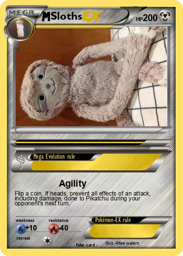 Pokémon Sloths - Agility - My Pokemon Card