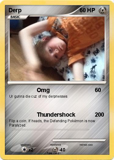 Pokémon Derp 951 951 - Omg - My Pokemon Card