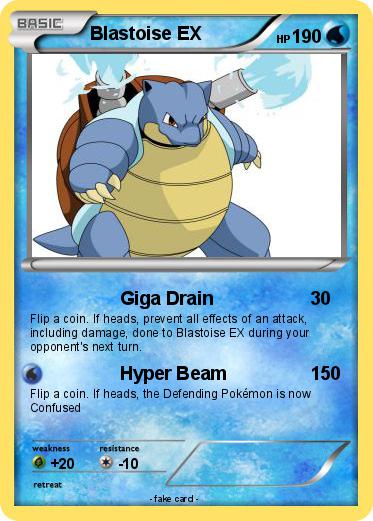 Pokémon Blastoise EX 104 104 - Giga Drain - My Pokemon Card