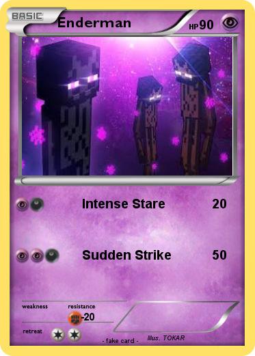 Pokémon Enderman 1687 1687 - Intense Stare - My Pokemon Card