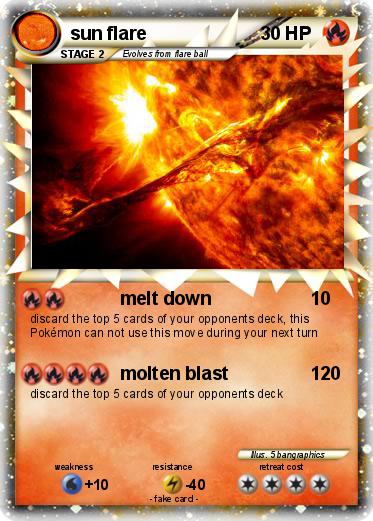 Pokémon sun flare - melt down - My Pokemon Card