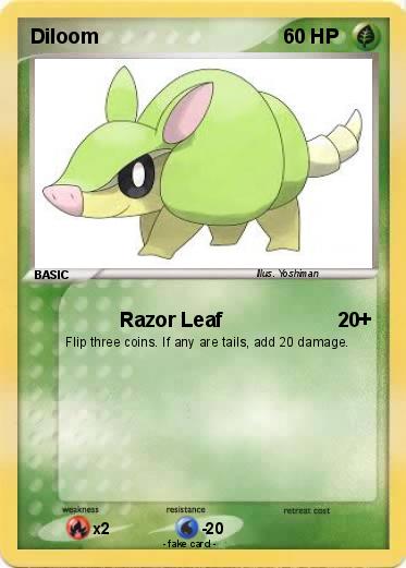 Pokémon Diloom - Razor Leaf - My Pokemon Card