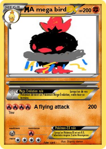 Pokémon A mega bird - A flying attack - My Pokemon Card