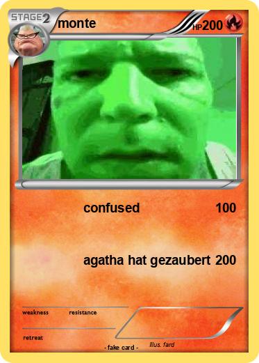 Pokémon monte 34 34 - confused - My Pokemon Card