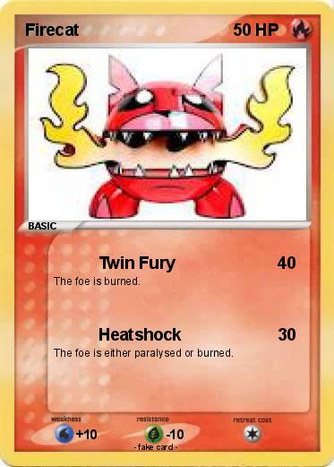 Pokémon Firecat 21 21 - Twin Fury - My Pokemon Card