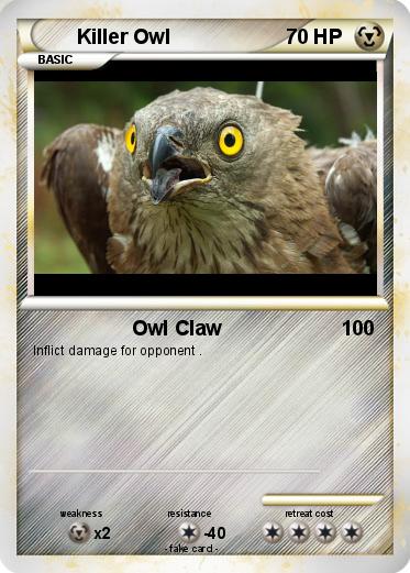 Pokémon Killer Owl - Owl Claw - My Pokemon Card