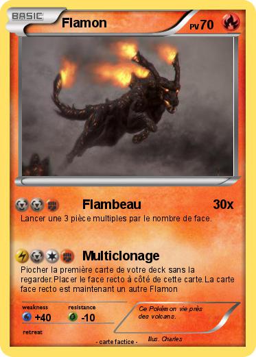 Pokémon Flamon 12 12 - Flambeau - Ma carte Pokémon