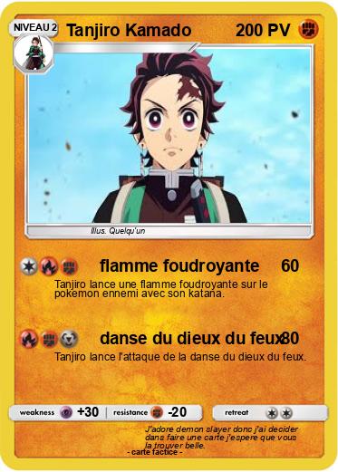 Pokémon Tanjiro Kamado 70 70 - flamme foudroyante - Ma carte Pokémon