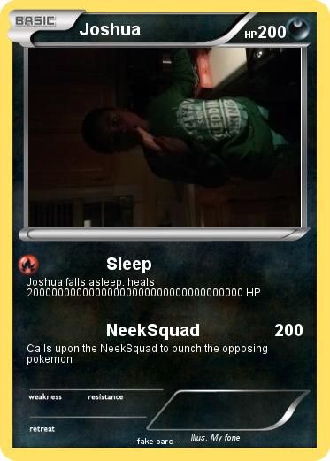 Pokémon Joshua 488 488 - Sleep - My Pokemon Card