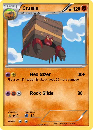 Pokémon Crustle 45 45 - Hex Sizer - My Pokemon Card