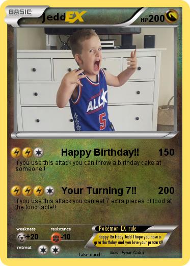 Pokémon Jedd 5 5 - Happy Birthday!! - My Pokemon Card