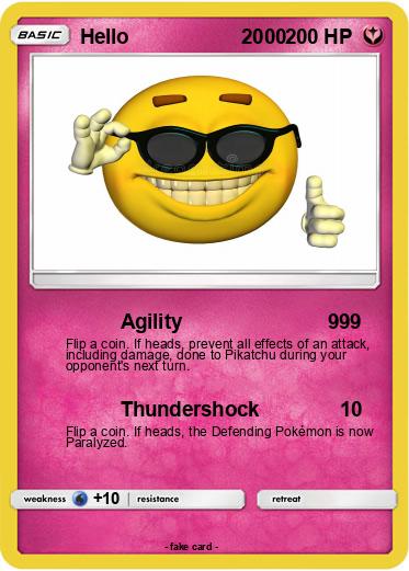 Pokémon Hello 2000 2000 - Agility 999 - My Pokemon Card