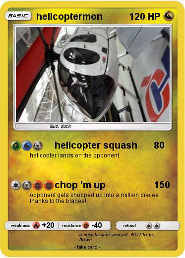 Pokémon helicoptermon - helicopter squash - My Pokemon Card