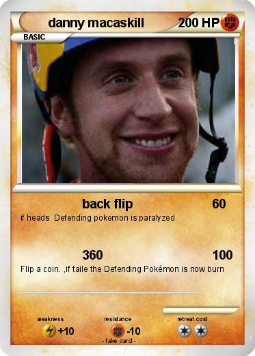 Pokémon danny macaskill - back flip - My Pokemon Card