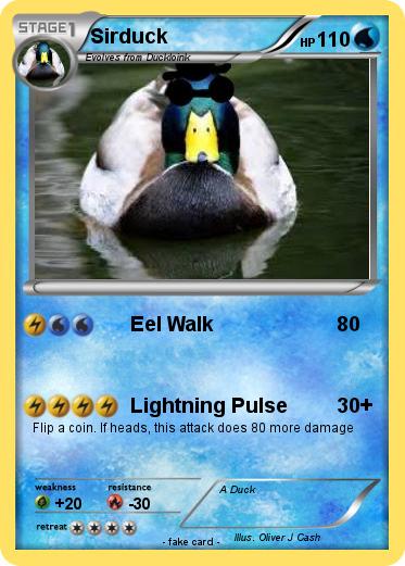 Pokémon Sirduck - Eel Walk - My Pokemon Card