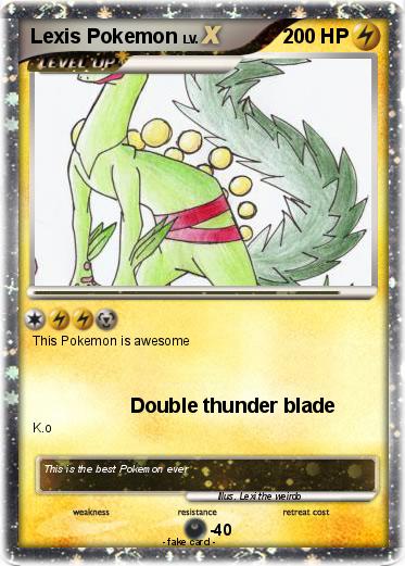Pokémon Lexis Pokemon - Double thunder blade - My Pokemon Card