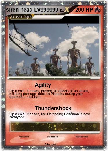 Pokémon siren head LV999999 - Agility - My Pokemon Card