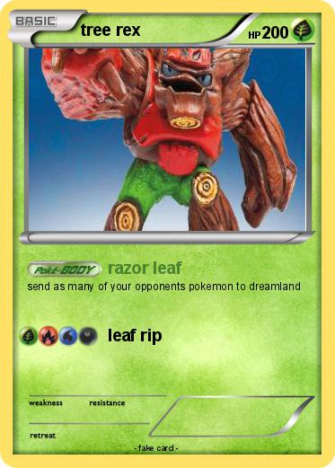 Pokémon tree rex 346 346 - razor leaf - My Pokemon Card