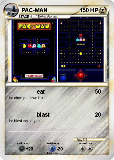 Pokémon PAC MAN 406 406 - eat - My Pokemon Card
