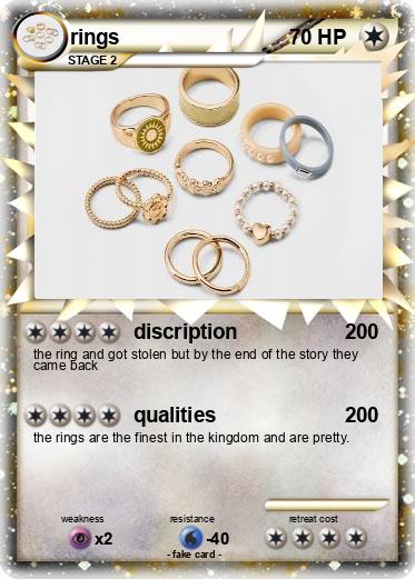 Pokémon rings 4 4 - discription - My Pokemon Card