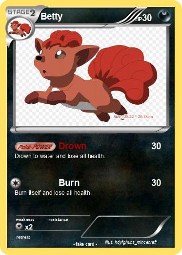 Pokémon Betty 167 167 - Drown - My Pokemon Card