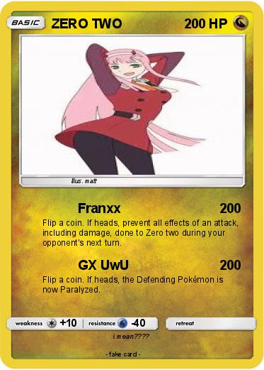 Pokémon ZERO TWO 52 52 - Franxx - My Pokemon Card