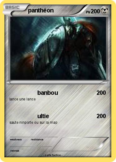 Pokémon pantheon 20 20 - banbou - Ma carte Pokémon