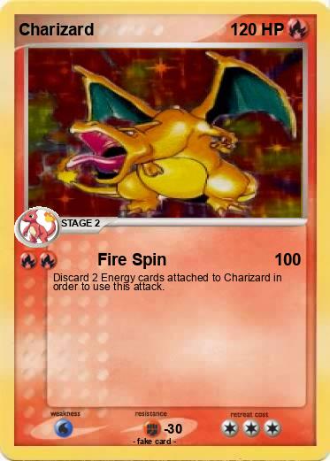 Pokémon Charizard 11540 11540 - Fire Spin - My Pokemon Card