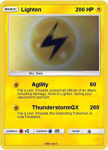 Pokémon Lighten 4 4 - Agility - My Pokemon Card