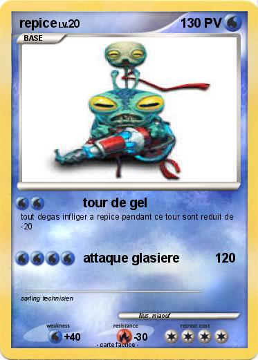 Pokémon repice 1 1 - tour de gel - Ma carte Pokémon