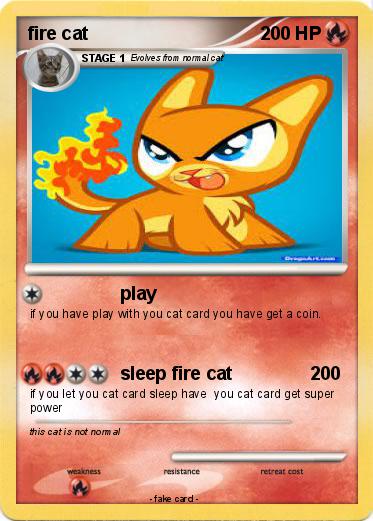 Pokémon fire cat 87 87 - play - My Pokemon Card