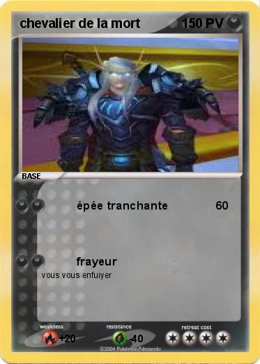 Pokémon chevalier de la mort 7 7 - épée tranchante - Ma carte Pokémon