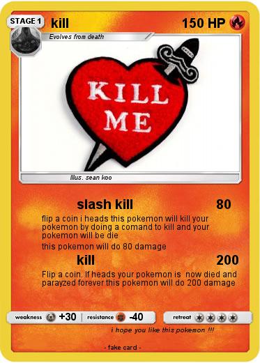 Pokémon kill 520 520 - slash kill - My Pokemon Card