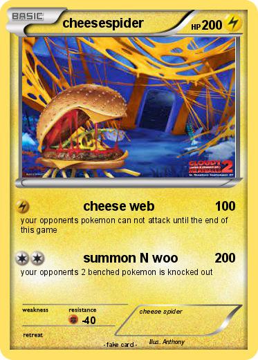 Pokémon cheesespider - cheese web - My Pokemon Card