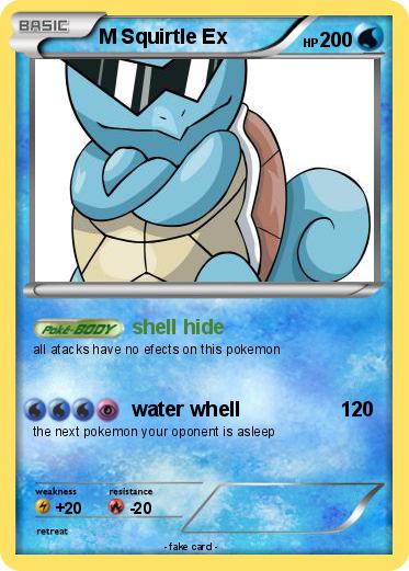 Pokémon M Squirtle Ex 5 5 - shell hide - My Pokemon Card