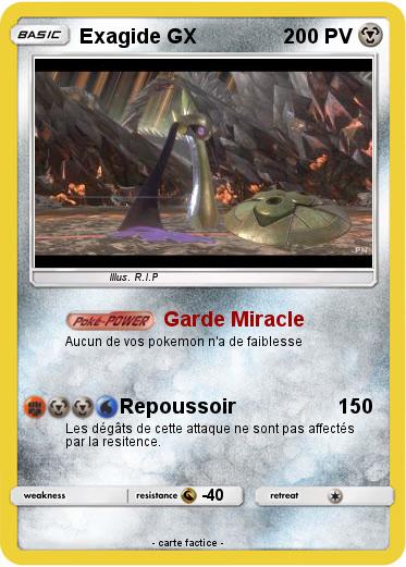 Pokémon Exagide GX - Garde Miracle - Ma carte Pokémon